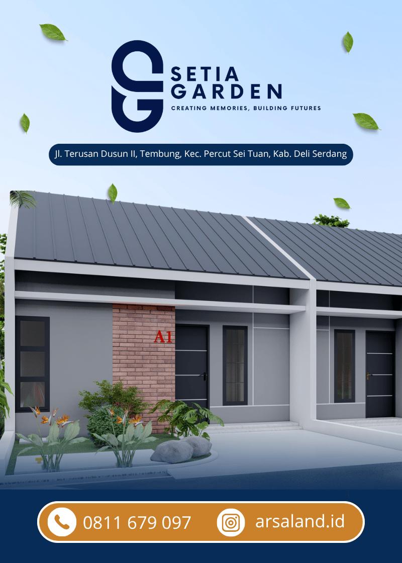 Jual Rumah di Tembung | Perumahan Setia Garden | Perumahan Bandar Setia Tembung | Cicilan 1 Jutaan